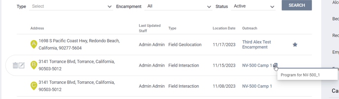 Enrolling Clients in Encampment Programs